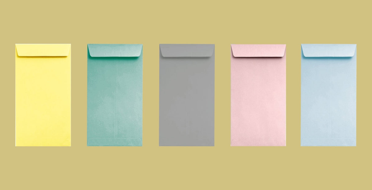 #7 Coin Envelopes, 3-1/2" X 6-1/2", Assorted Colors Pastel – Cashier Depot